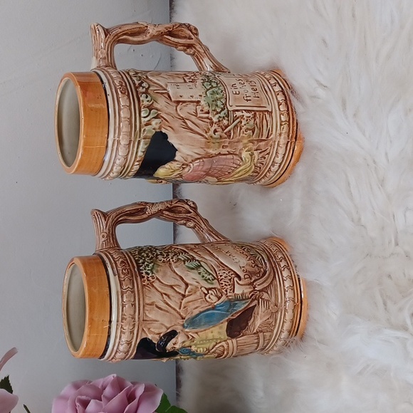 Vintage | Dining | Vintage 2 Large German Style Ceramic Decorative Beer ...